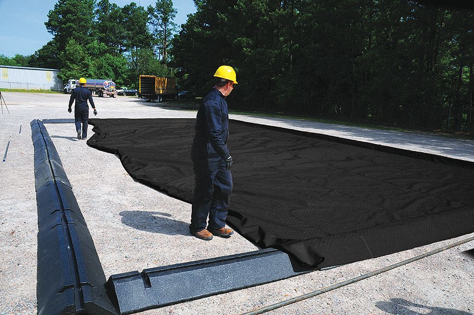 ULTRATECH SPILL CONTAINMENT BERM LINER, 12 X 50 FT, MODULAR BERMS, PVC ...