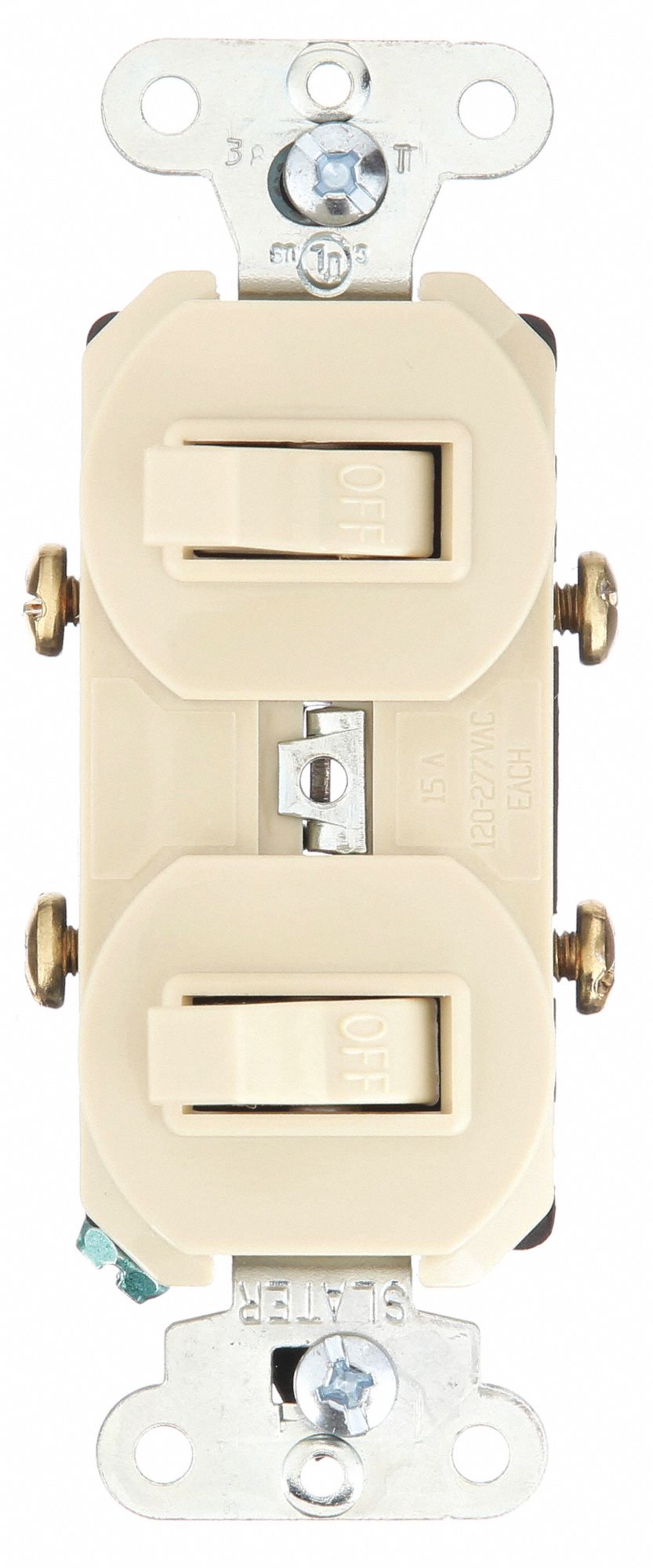 Toggle Switch, Single Pole, Combination Device - 53CX56|690IG - Grainger