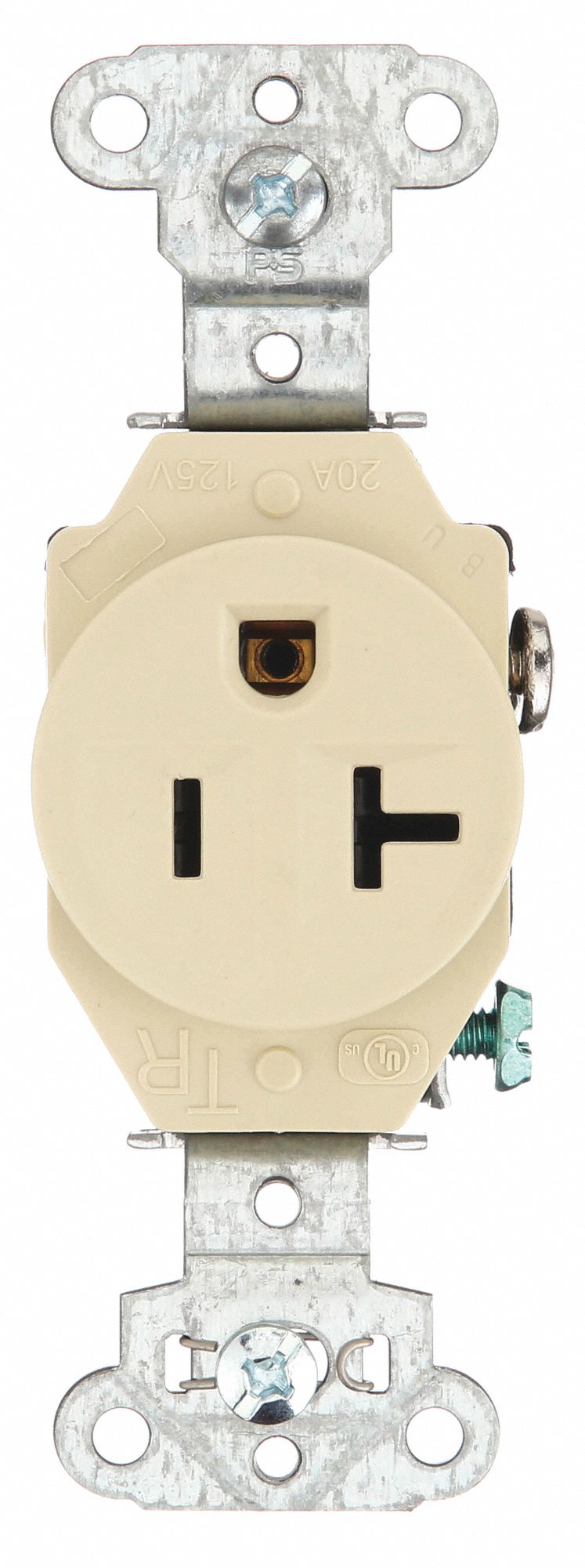 LEGRAND, Single, Ivory, Receptacle - 53CX76|TR5351I - Grainger