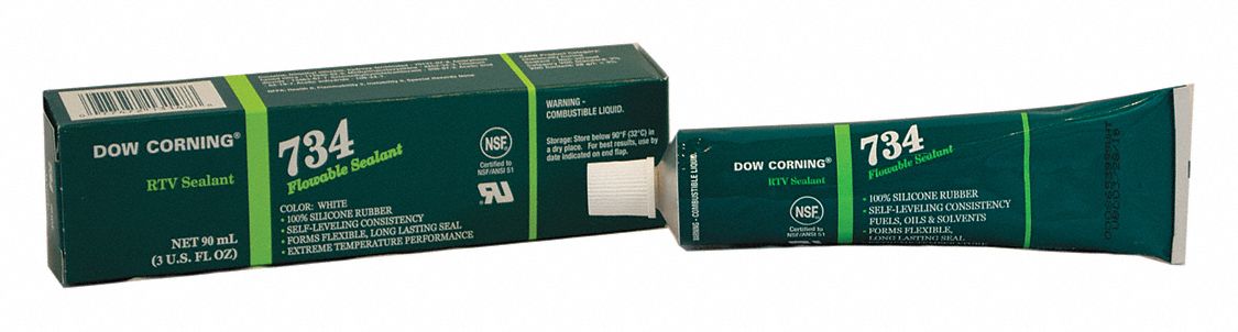 DOW CORNING SEALANT ADHESIVE 734 WHT 90ML - DOW734WH90ML | 734WH90ML ...