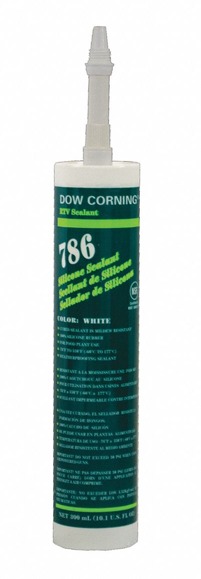 DOW CORNING, 786, White, Silicone Sealant - 53DC42|99179247 - Grainger