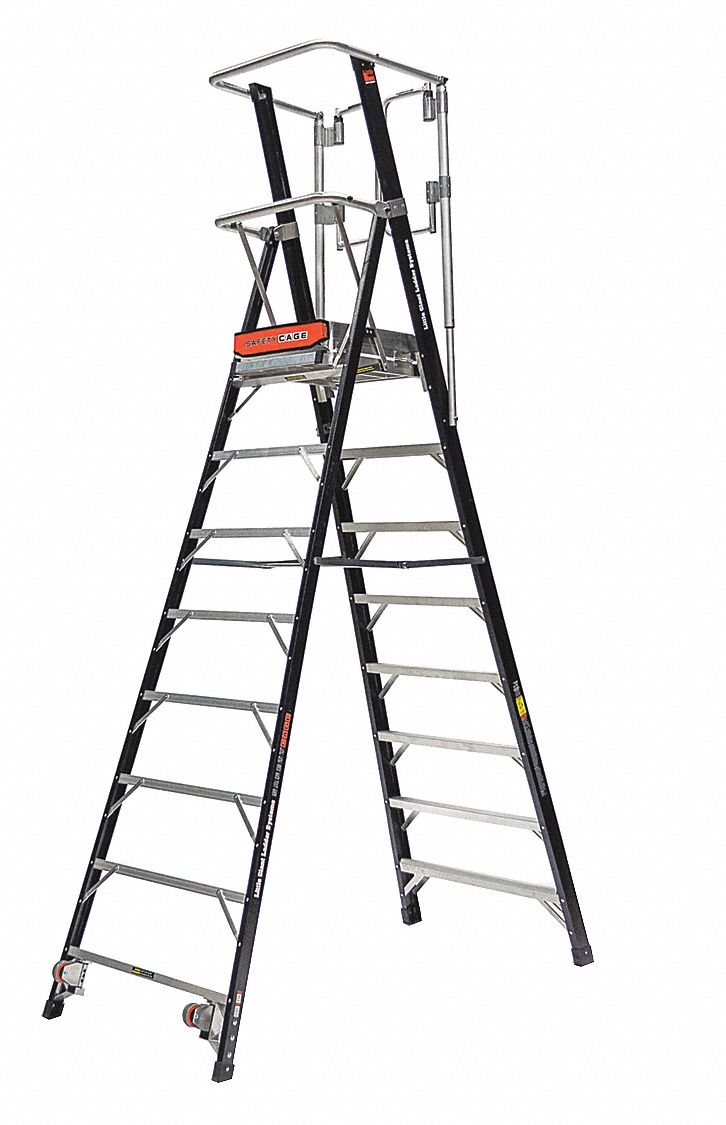 Platform Stepladder,Fiberglass,8 ft.,IAA - Grainger