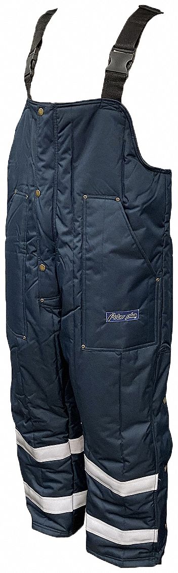 POLAR PLUS Bib Overalls: L ( 38 in x 36 in ), Down to -60° F, Bib ...