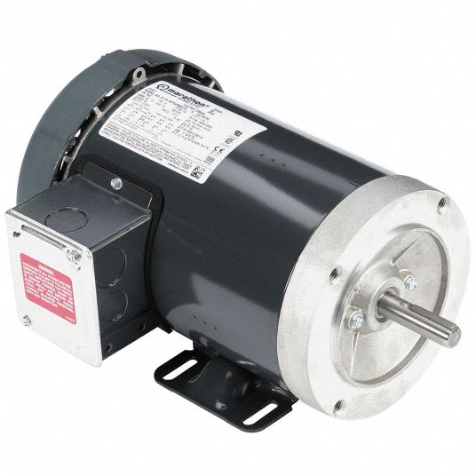 MARATHON MOTORS, Totally Enclosed Fan Cooled, C-Face/Rigid Base Mount ...