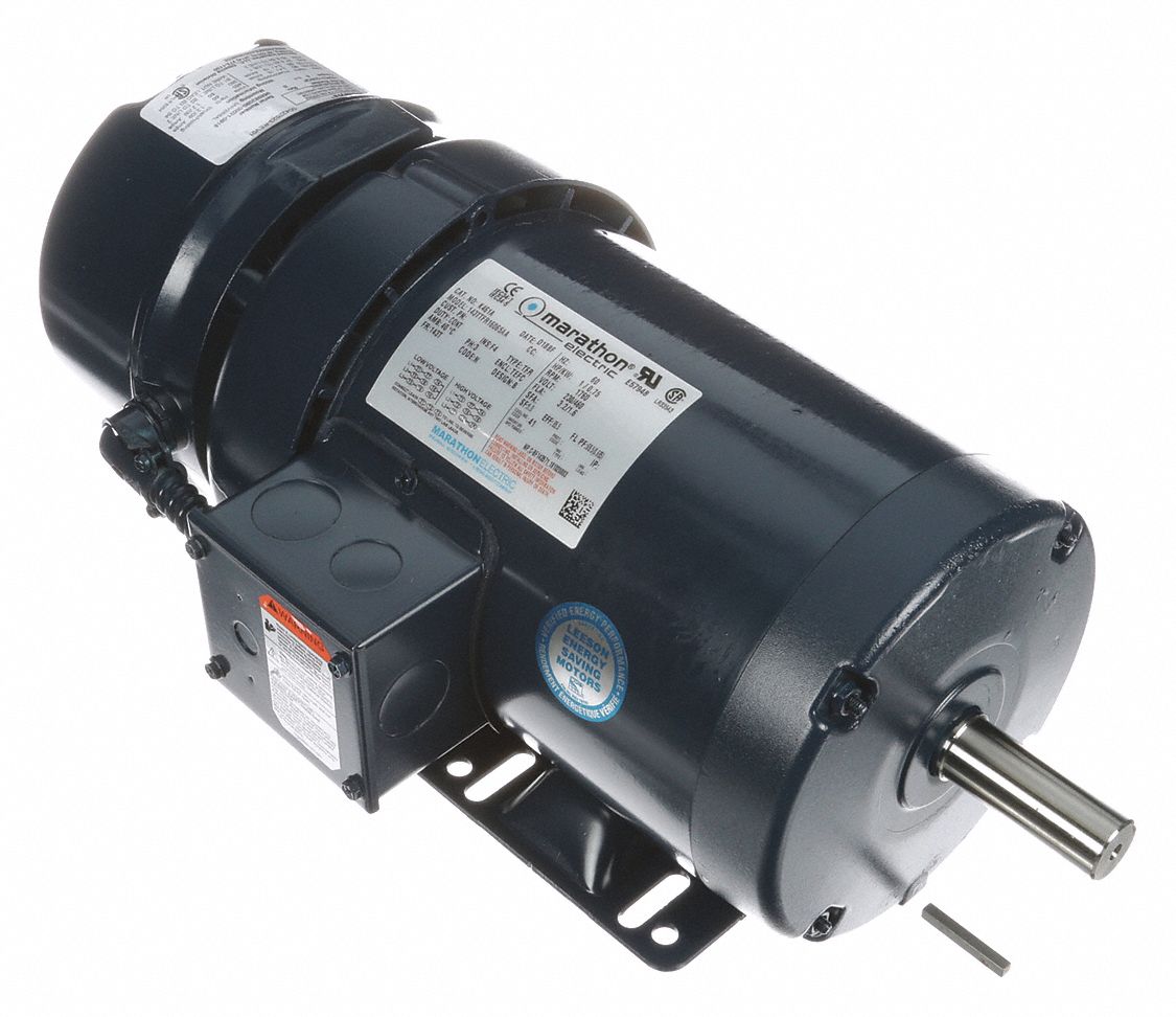 U.S. MOTORS, Totally Enclosed Fan Cooled, 1 hp Horsepower, Brake Motor ...