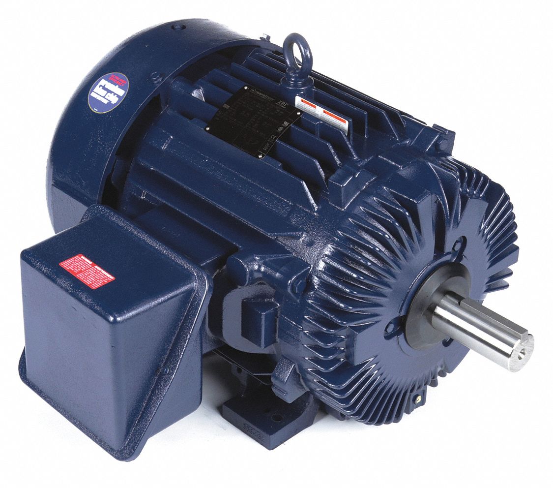 General Purpose Motor, 40 HP, 3-Phase, Nameplate RPM 875, Voltage 460 ...