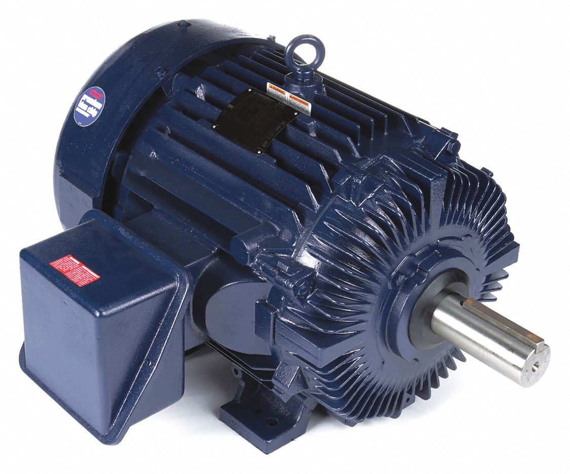 General Purpose Motor, 50 HP, 3-Phase, Nameplate RPM 890, Voltage 460 ...
