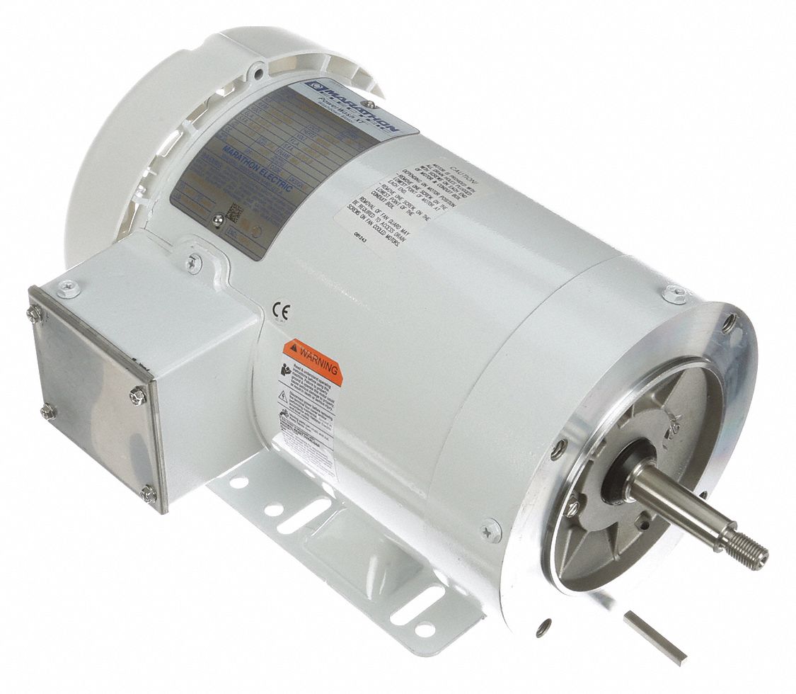 Washdown Jet Pump Motor 2 HP 3 Phase Nameplate RPM 3490 Voltage 230