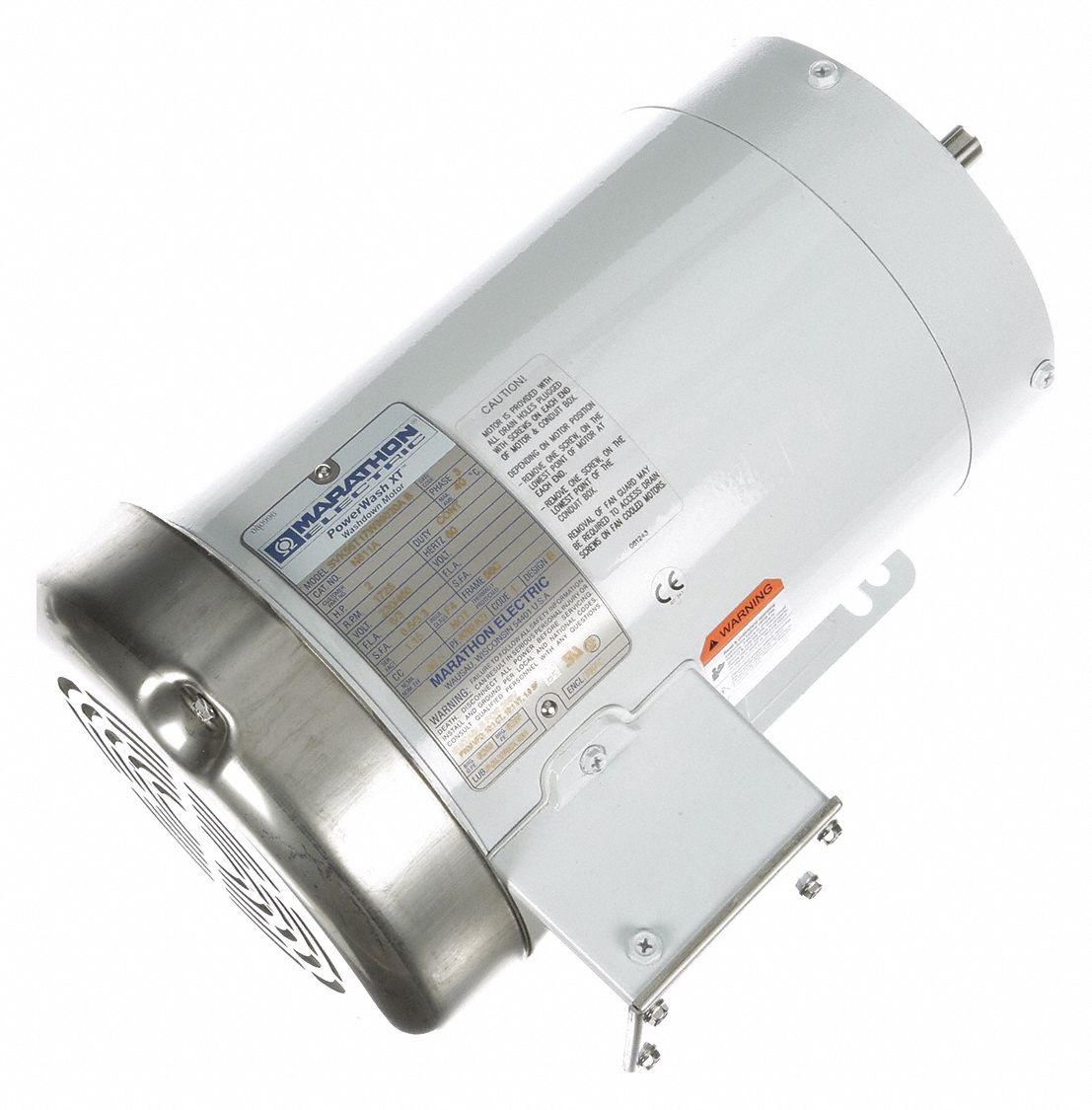 Washdown Motor, 2 HP, 3-Phase, Nameplate RPM 1725, Voltage 230/460, 56C ...
