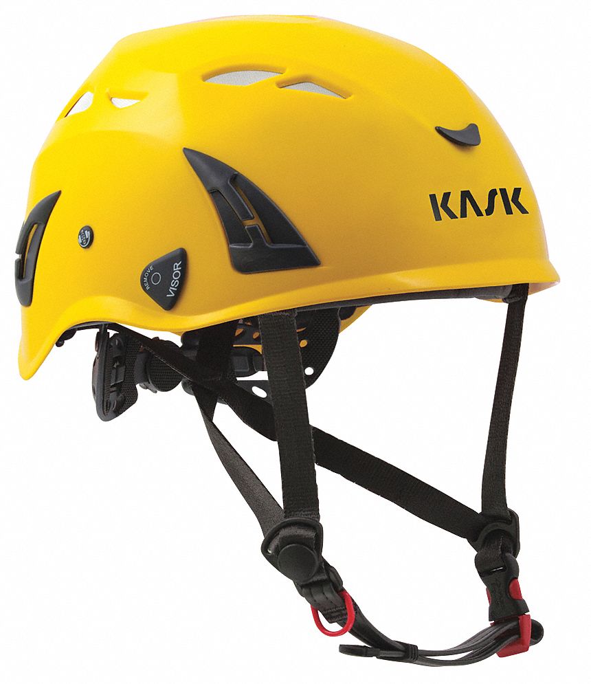 KASK, Yellow, No Graphics, Work/Rescue Helmet - 53DH65|WHE00036-202 ...