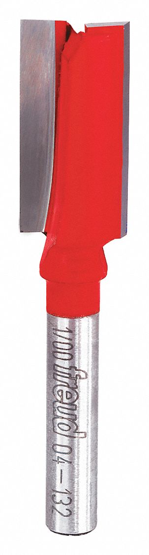 FREUD Straight Cut Profile Router Bit: 1/2 in Cutter Dia., 1 in Lg of ...