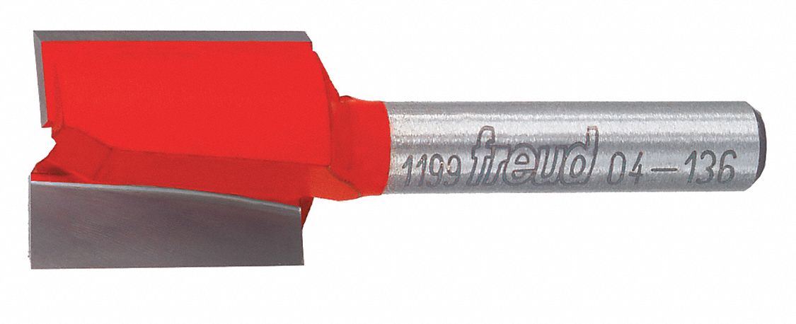FREUD Straight Cut Profile Router Bit: 5/8 in Cutter Dia., 3/4 in Lg of ...