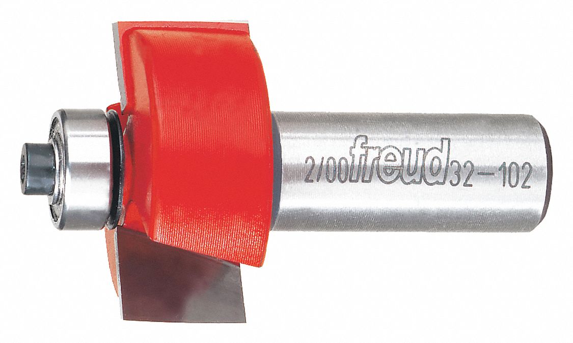 FREUD Rabbeting Cut Profile Router Bit: 1 1/4 in Cutter Dia., 3/8 in Lg ...