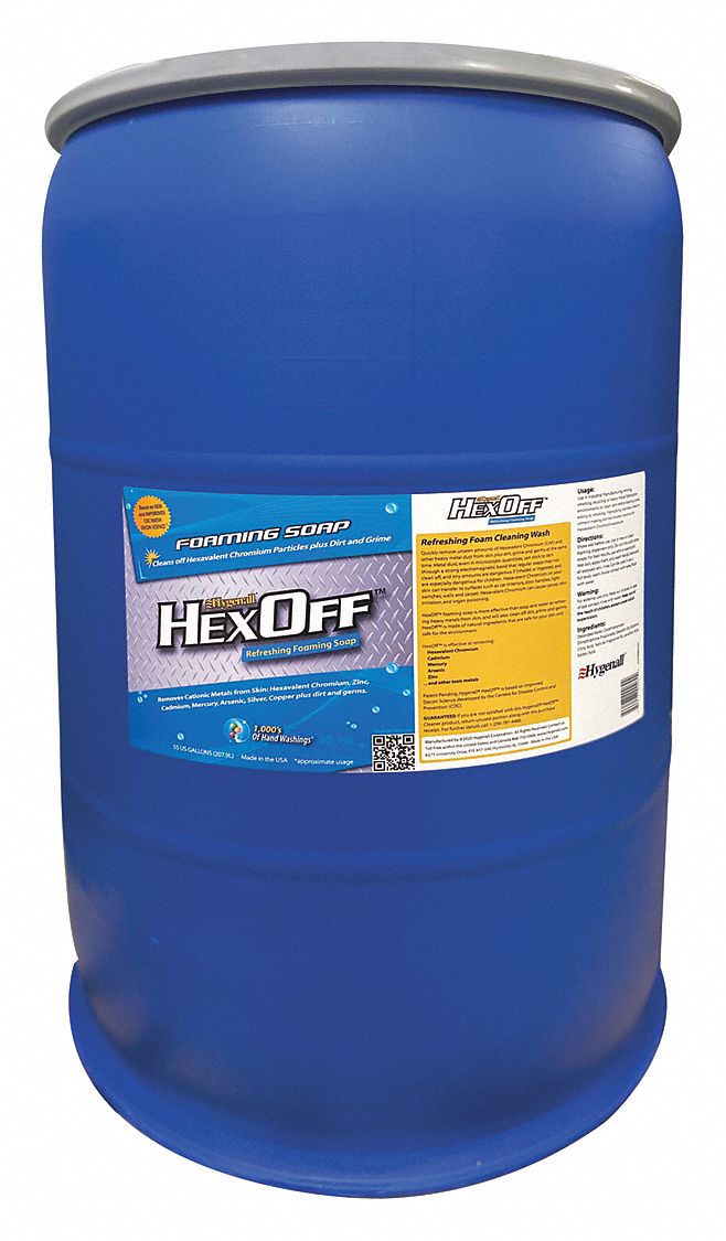 HYGENALL HEXOFF, Foam, Drum, Hand Cleaner - 53DJ91|HXFHW80055G - Grainger