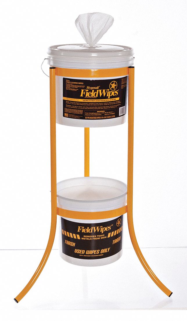 HYGENALL FIELDWIPES, Bucket, 500 Wipes per Container, Toxic Metal ...