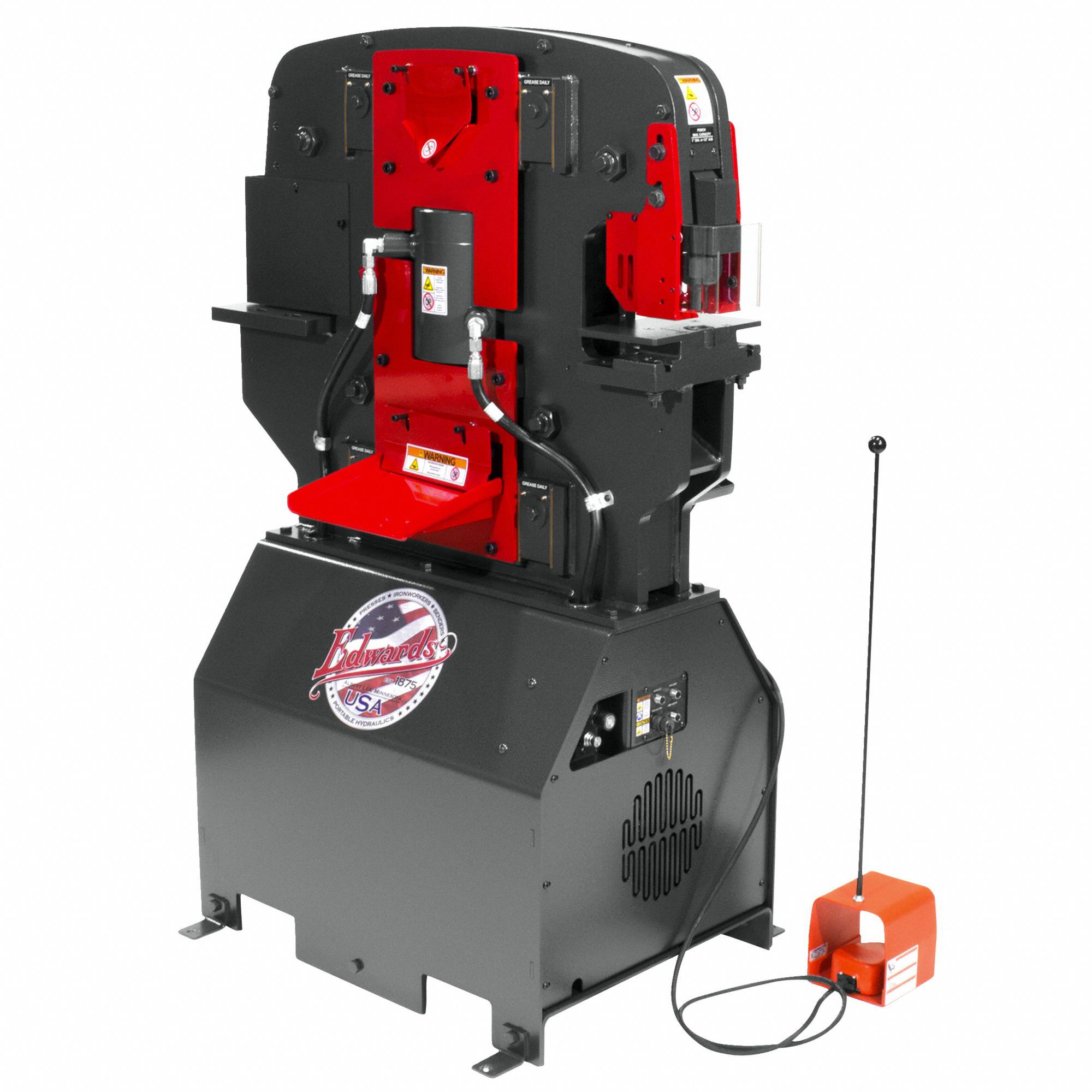 EDWARDS Ironworker: 230V AC /Single-Phase, 4 Stations, 40 Tonf ...