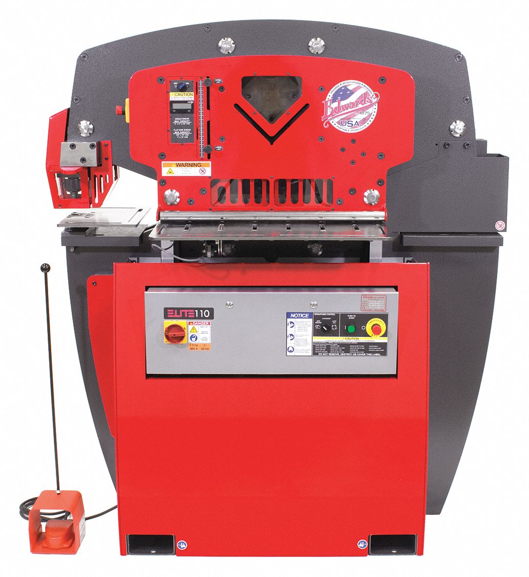 EDWARDS Ironworker: 230V AC /Single-Phase, 4 Stations, 110 Tonf ...