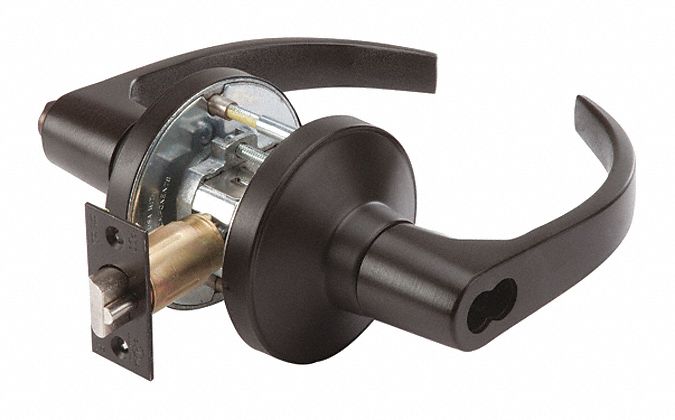 PDQ, Office Lever Locksets, Bronze, Door Lockset - 53DL24|GP 116 BSN ...