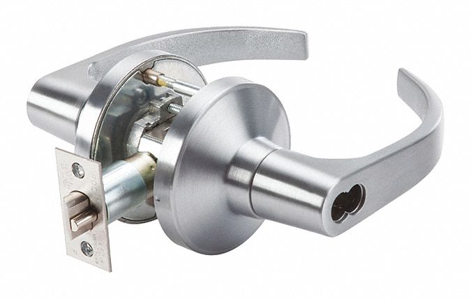 PDQ, Office Lever Locksets, Chrome, Door Lockset - 53DL25|GP 116 BSN ...