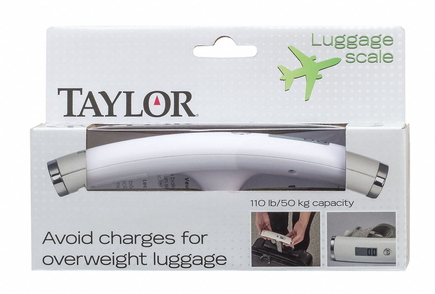 TAYLOR Hanging Scale: 110 lb, kg/lb, 0.09kg/0.2 lb, +/-2% Scale ...