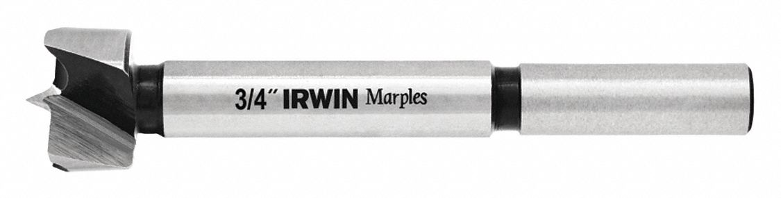 IRWIN, 3/4 in Drill Bit Size, 3 1/2 in Overall Lg, Wood Drilling Bit ...