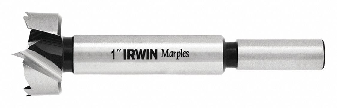 IRWIN, 1 in Drill Bit Size, 3 1/2 in Overall Lg, Wood Drilling Bit ...