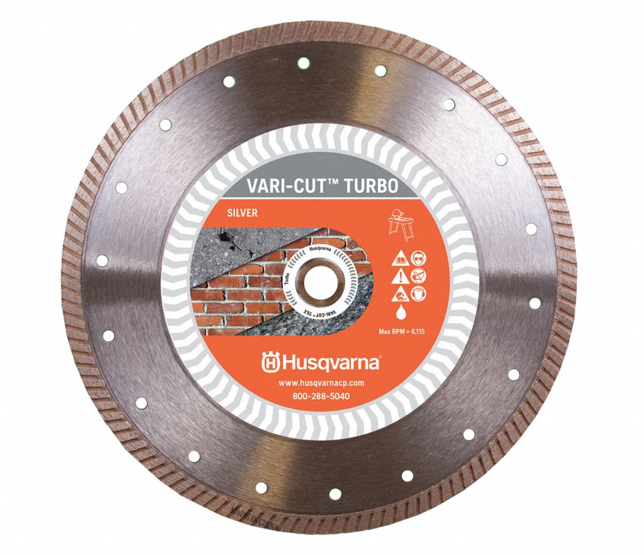 HUSQVARNA Disco Diamantado, Diám. de la Hoja de 4", Tipo de Corte ...