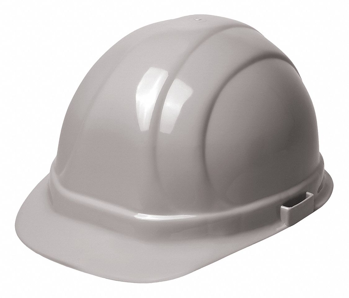 ERB SAFETY, Gray, No Graphics, Hard Hat - 53EA27|WEL19137GY - Grainger