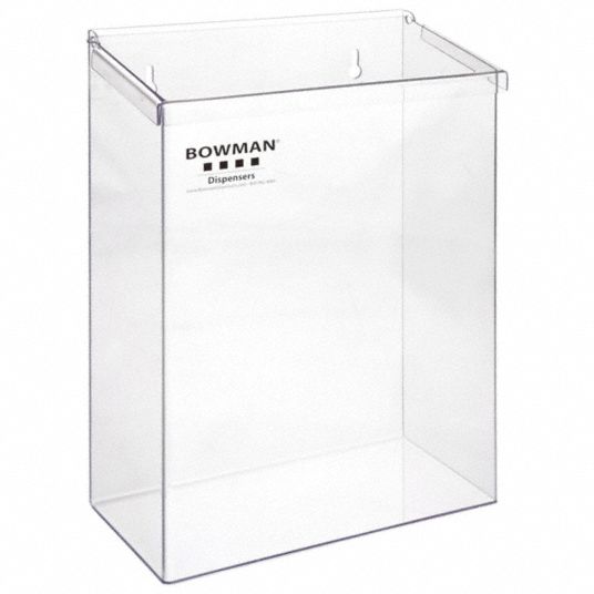Wall, 12 5/8 in x 5 3/4 in x 17 in, Protection Dispenser - 53FN81|BK211 ...