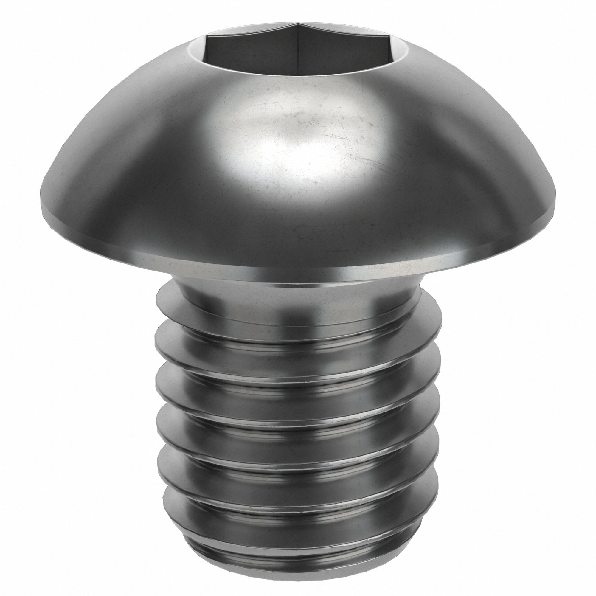 M8x1.25 Thread Size, 10 mm Lg, Socket Head Cap Screw - 53GJ34|M51030 ...