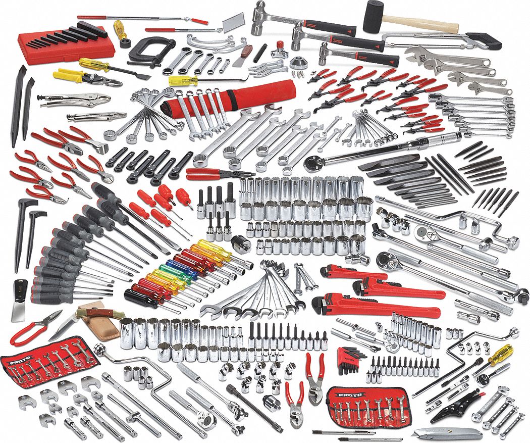 PROTO, 411 Total Pcs, SAE, Master Tool Set - 53GM53|J99832A - Grainger
