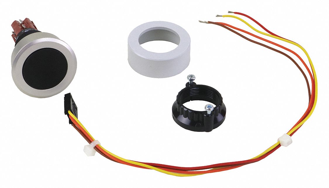 HUBBELL GAI-TRONICS, Plastic, Repl Kits, Round Push-Button Kit - 53GV75 ...