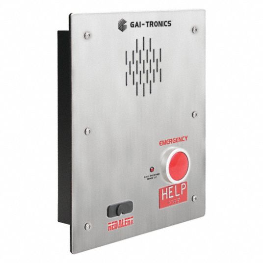 HUBBELL GAI-TRONICS, Emergency Call Boxes, Stainless Steel, Emergency ...