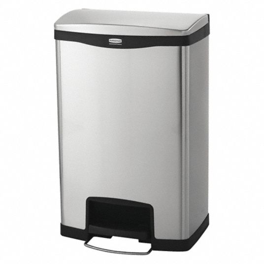 RUBBERMAID COMMERCIAL PRODUCTS, 13 gal Capacity, 28 3/4 in Overall Ht ...