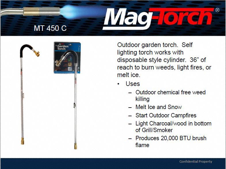MAG-TORCH Outdoor Torch - 53HX94|MT 450 C - Grainger