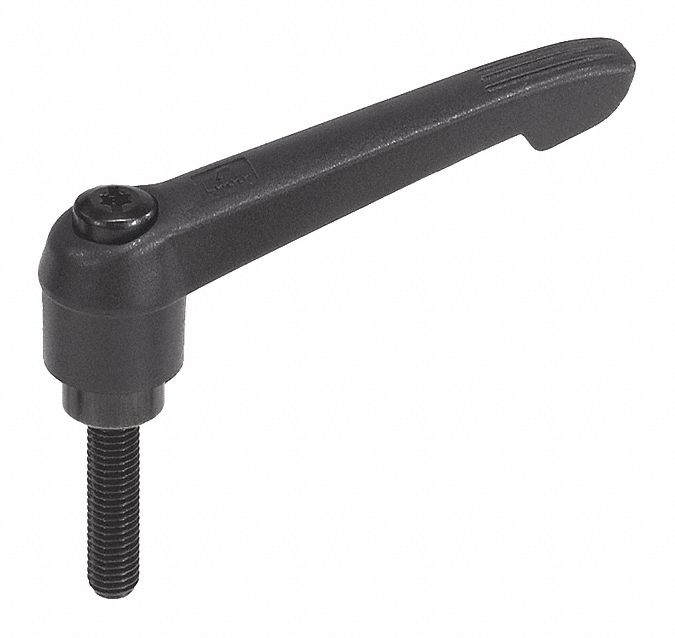 KIPP, Plastic w/ Steel Thread, 5/8"-11 Thread, Adjustable Handle ...