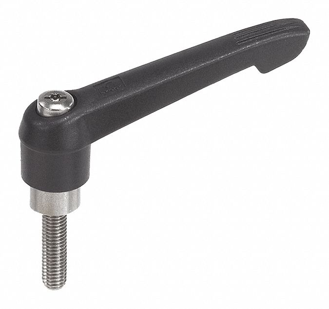 KIPP, Plastic w/ SS Thread, M16 Thread, Adjustable Handle - 53JA89 ...