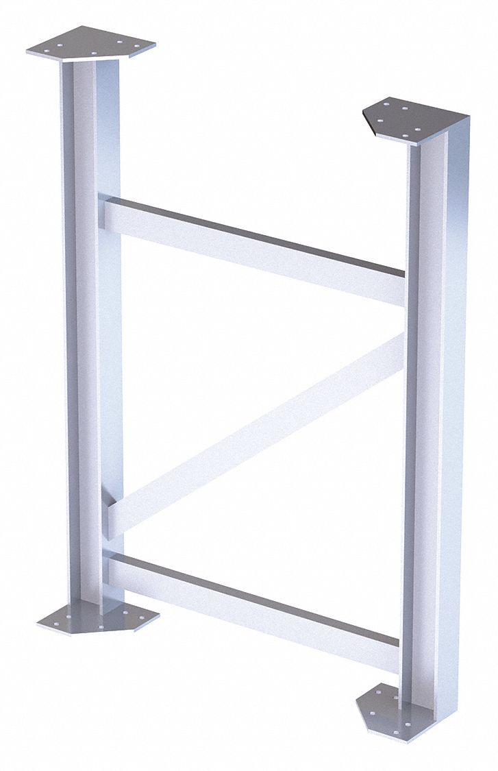 TRI-ARC, 3.8 ft Overall Ht, 30 in Overall Wd, Platform Support Leg ...