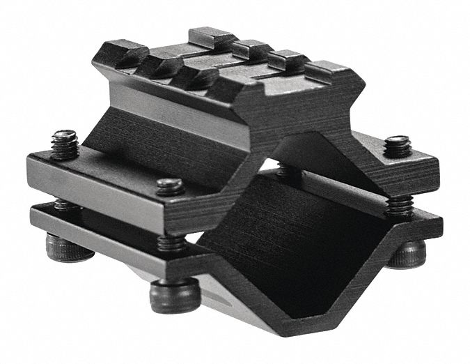 BARSKA, Aluminum, Black, Single Tactical Mount - 53JG55|AW12010 - Grainger