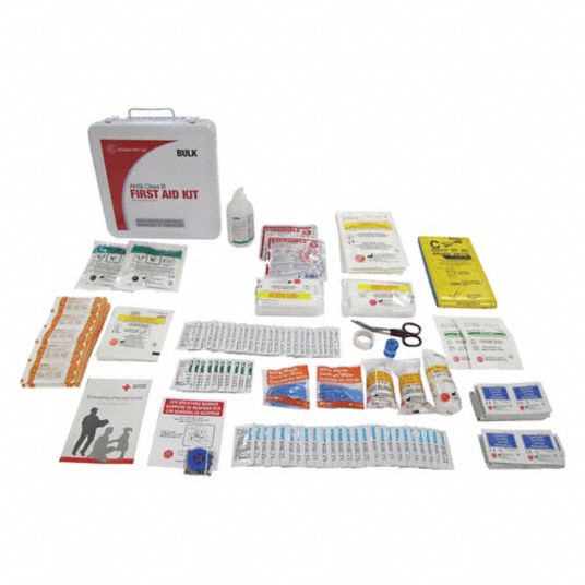195 Components, ANSI/ISEA Z308.1-2015, First Aid Kit and Housing ...