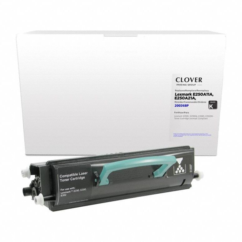 CLOVER, Compatible with E250D/E250DN/E350D/E352DN, Black, Toner ...