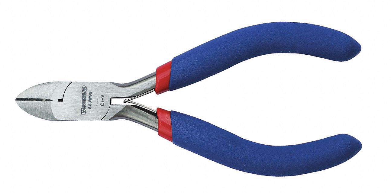 Flush, Narrow, Precision Diagonal Cutting Plier - 53JW93|53JW93 - Grainger