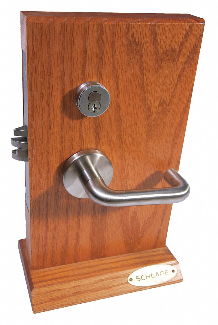 SCHLAGE, Storeroom Lever Locksets, Stainless Steel, Door Lockset ...
