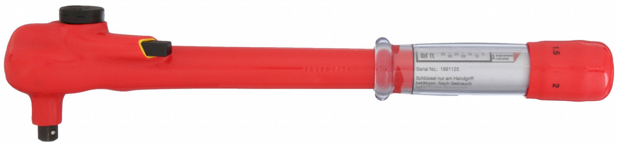 WIHA, 3/8 in Drive Size, 5 N-m to 50 N-m, Micrometer Torque Wrench ...