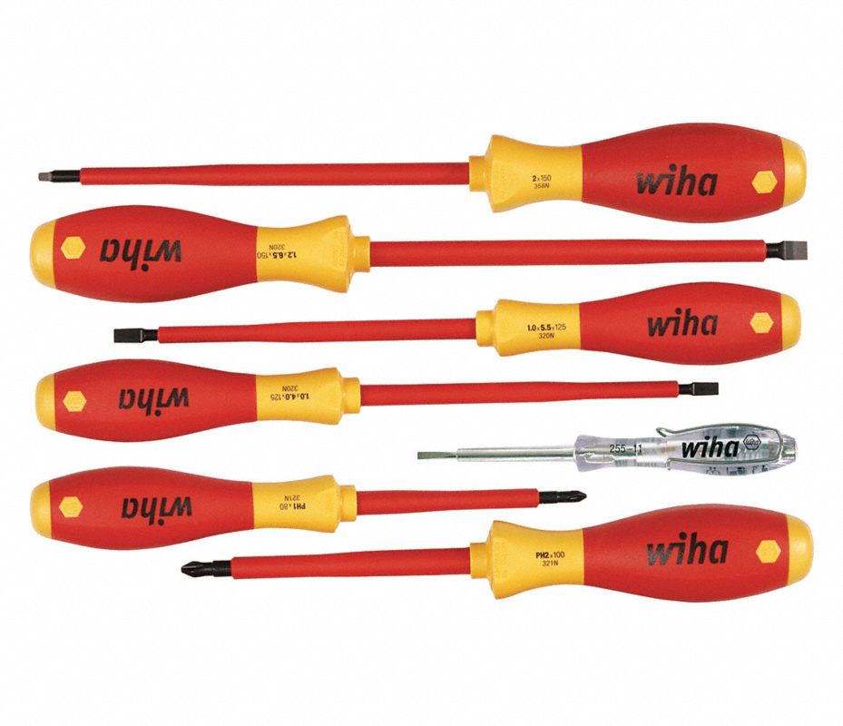 WIHA Juego de Desarmadores Aislados Aislado Aislado Phillips, Plano ...