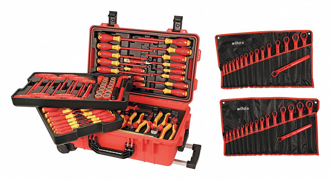 WIHA, Insulated, 111 Total Pcs, Master Tool Set - 53KG78|32801 - Grainger