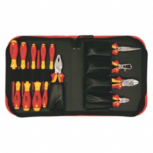 WIHA, Insulated, 14 Total Pcs, Insulated Tool Set - 53KG89|32895 - Grainger