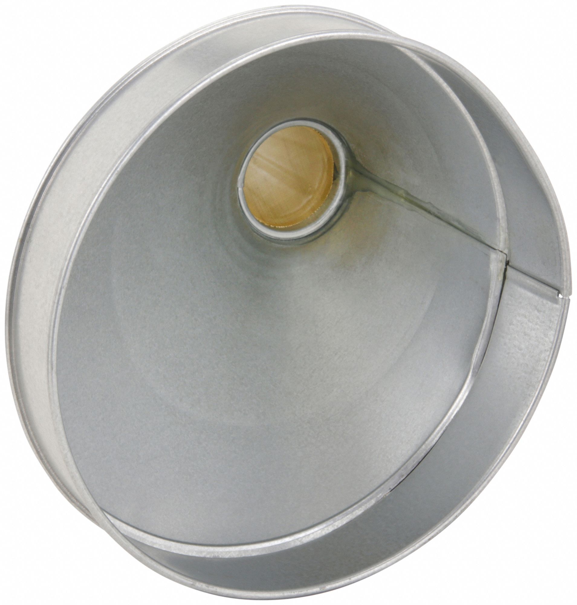 FUNNEL KING Galvanized Offset Spout Funnel: Steel, 192 fl oz Fluid ...