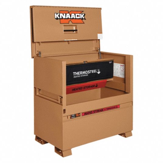 KNAACK, 48 in W x 30 in D x 49 in H, 36.2 cu ft, Piano-Style Jobsite ...