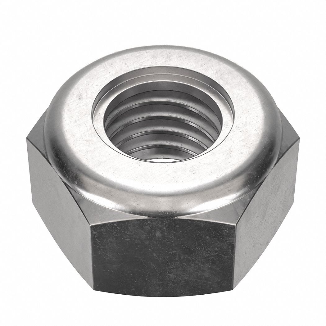 Nylon Insert, M10-1.50 Thread Size, Hex Locknut - 53ME65|FB3LNM10P25 ...